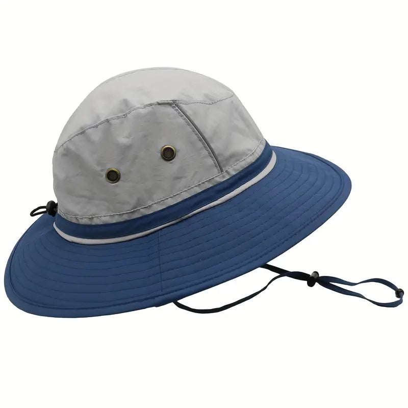 Duel-tone Sun Hat in Navy and Stone – The Hat Project